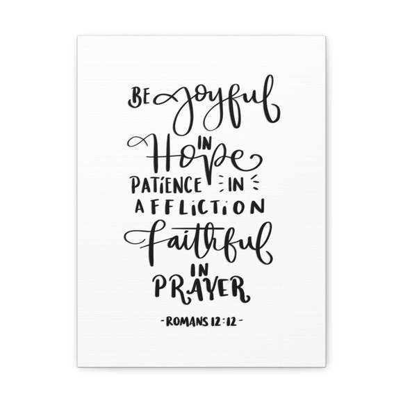 Express Your Love Gifts | Art | Scripture Sign Be Joyful In Hope ...